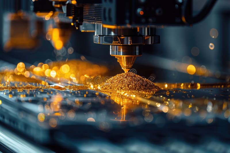 Advanced CNC Laser Cutting Machine in Precision Metalworking Stock ...