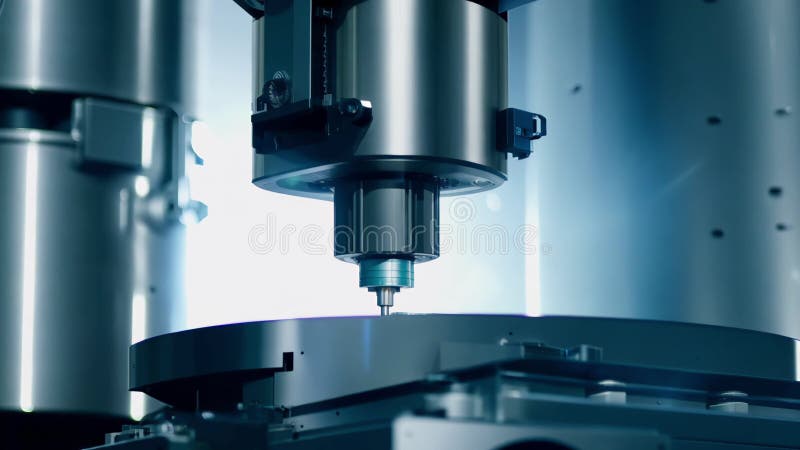Advanced CNC Machine in Action for Precision Engineering. Concept of ...