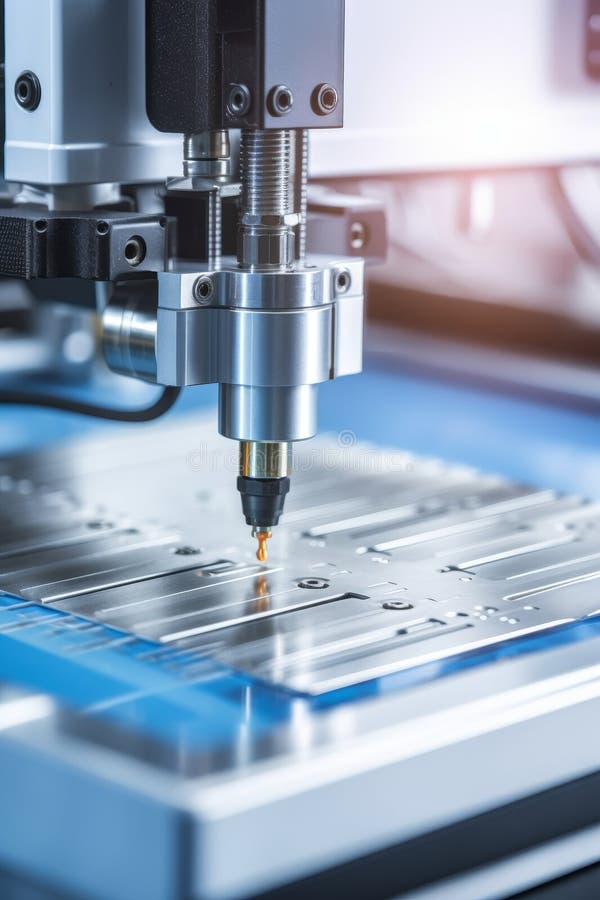 Advanced Cnc Machine Crafting Drone Body with Precision Modern ...