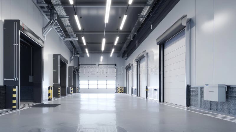 Advanced Cold Storage Facility Stock Illustration - Illustration of ...