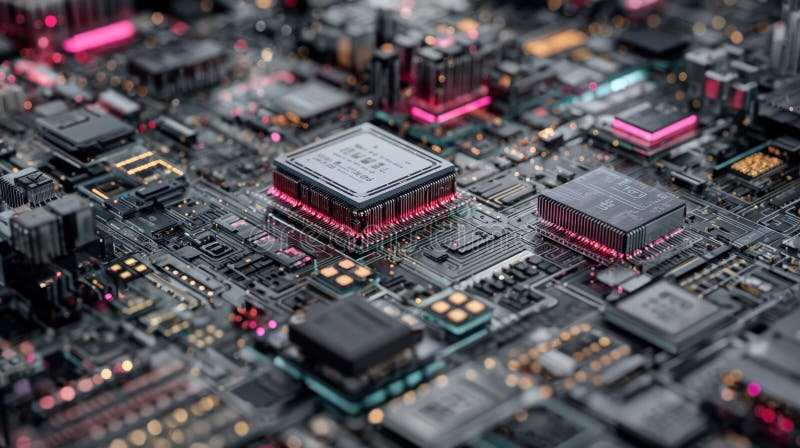 Advanced Technology Computer Circuit Stock Illustrations – 29,986 ...