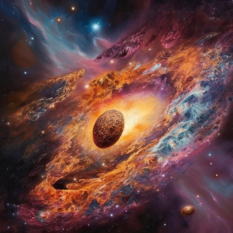 Visualization of Space, Space of Space, Planet in Space, the Galaxy ...