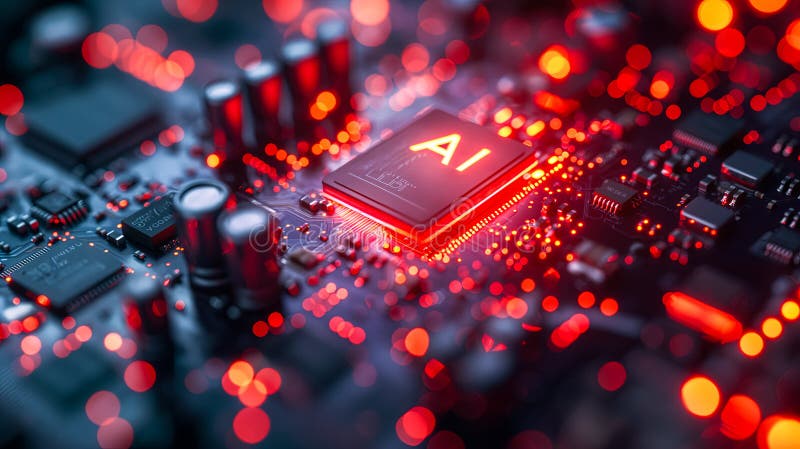 Advanced Computer Processor Chip with AI Acceleration is Burning in ...
