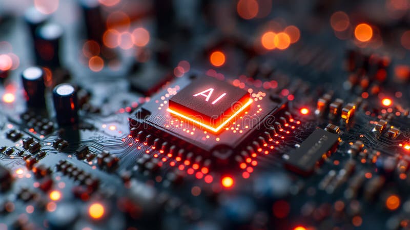 Advanced Computer Processor Chip with AI Acceleration is Burning in ...