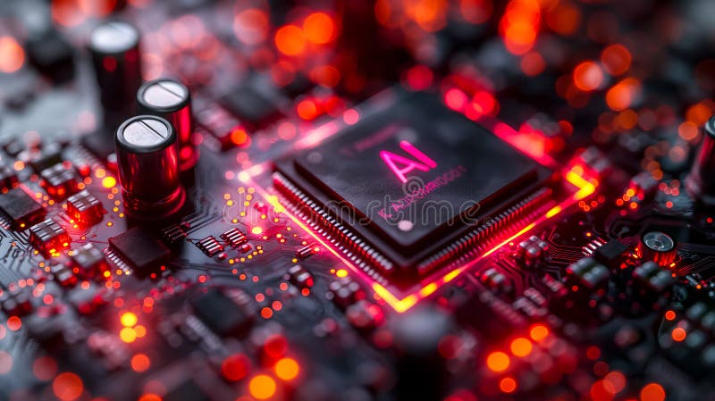 Advanced Computer Processor Chip with AI Acceleration is Burning in ...