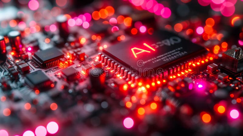 Advanced Computer Processor Chip with AI Acceleration is Burning in ...
