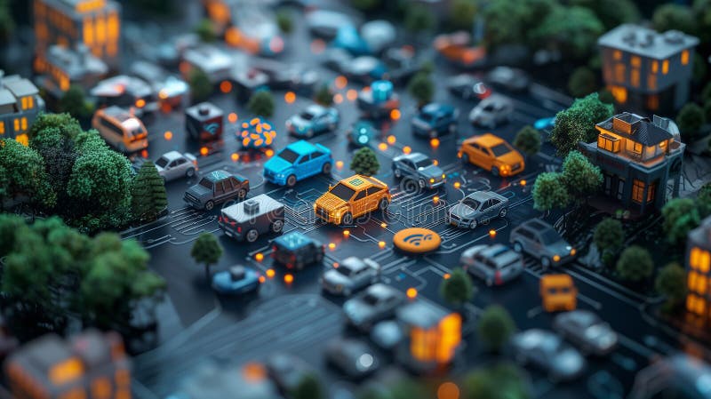 Advanced Computerization in Modern Vehicles Stock Image - Image of ...