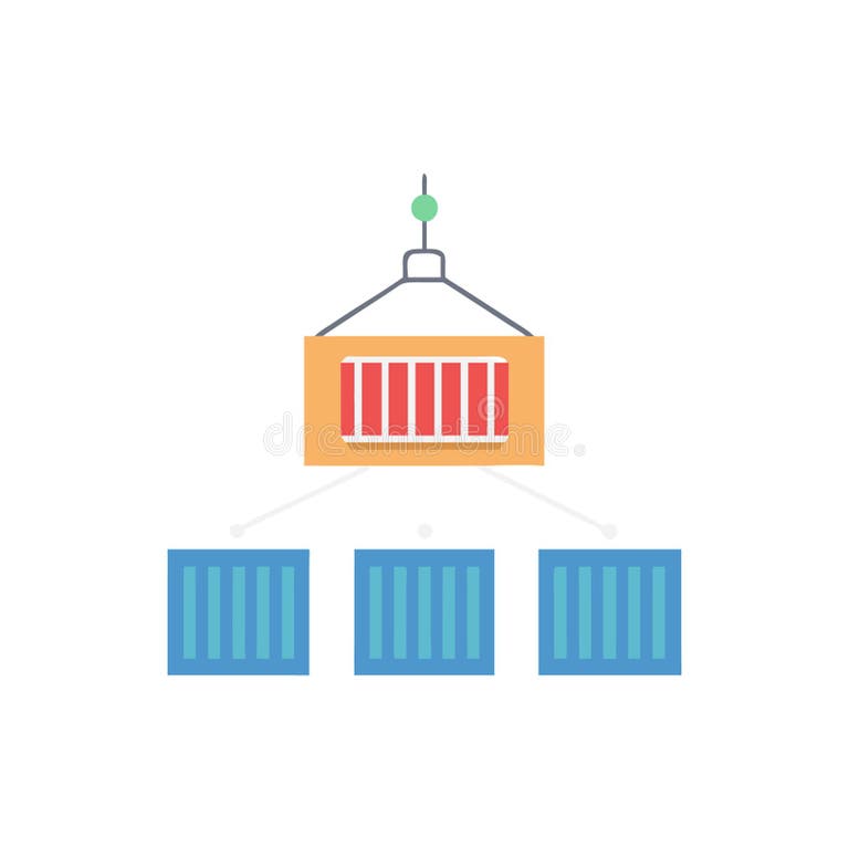 Advanced Containerization Techniques Icon Stock Photo - Illustration of ...