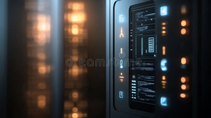 Advanced Control Panel Displaying Data in a Modern Control Room at ...