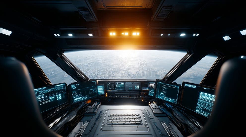 Advanced Controls are a Key Feature of the Cockpit in a Futuristic ...