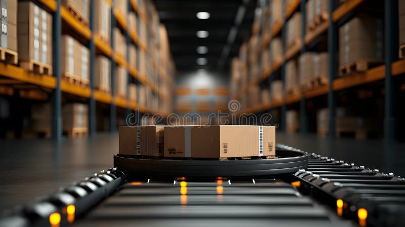 Advanced Conveyor System for Efficient Transport of Goods in a Modern ...