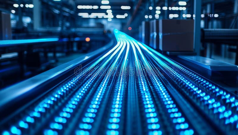 Advanced Conveyor Systems and Blue Light Tracking for Warehouse ...