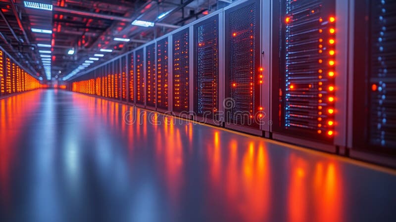 Advanced Cooling Systems in a Data Center with Illuminated Server Rows ...