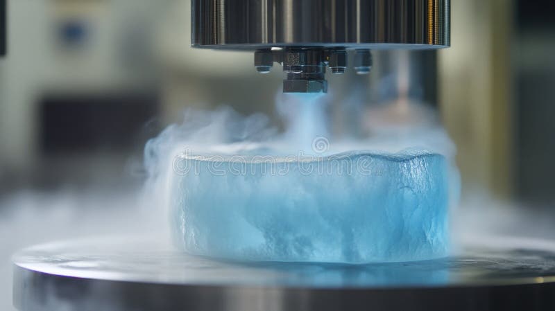 Advanced Cryogenic Process in Scientific Laboratory Stock Image - Image ...