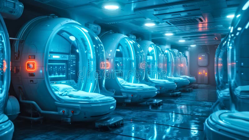 Advanced Cryogenic Storage System with Illuminated Chambers in a Tech ...