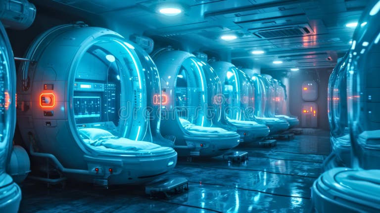 Advanced Cryogenic Storage System with Illuminated Chambers in a Tech ...