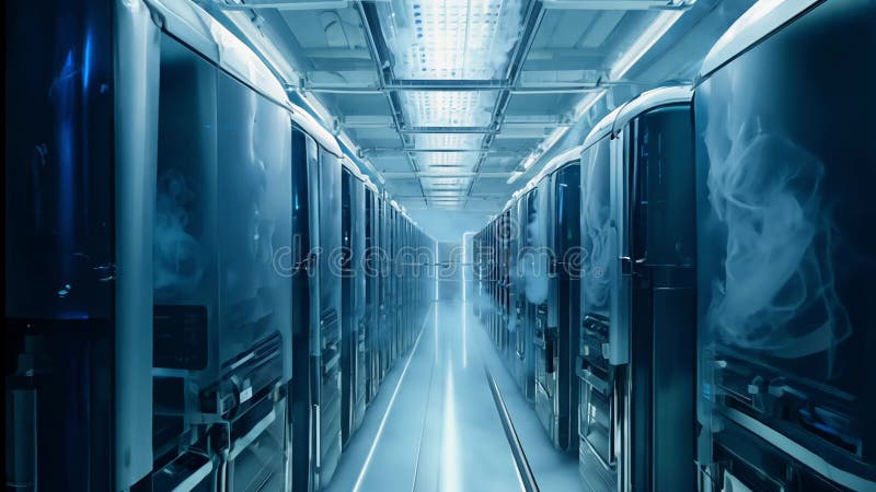 Advanced Cryogenic Storage System with Illuminated Chambers in a Tech ...