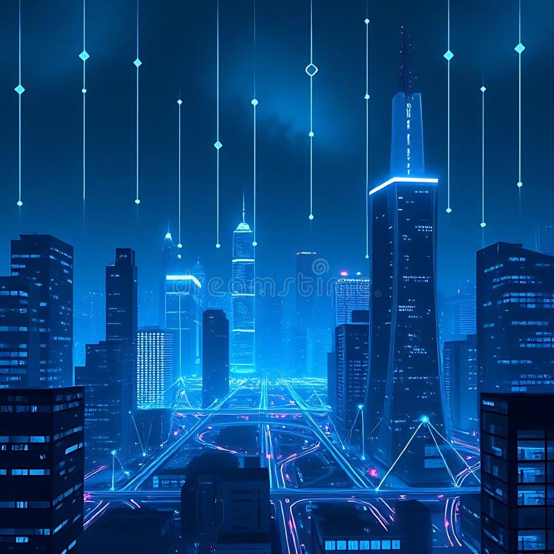 Advanced Cyber City with Smart Infrastructure, Virtual Data Networks ...