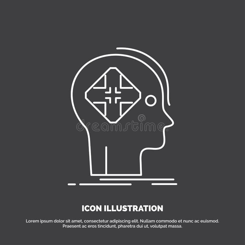 Advanced, Cyber, Future, Human, Mind Icon. Line Vector Symbol for UI ...