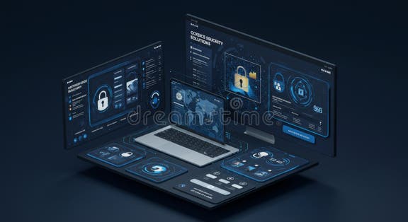 Advanced Cyber Security System Modern Security System Safeguarding Data ...