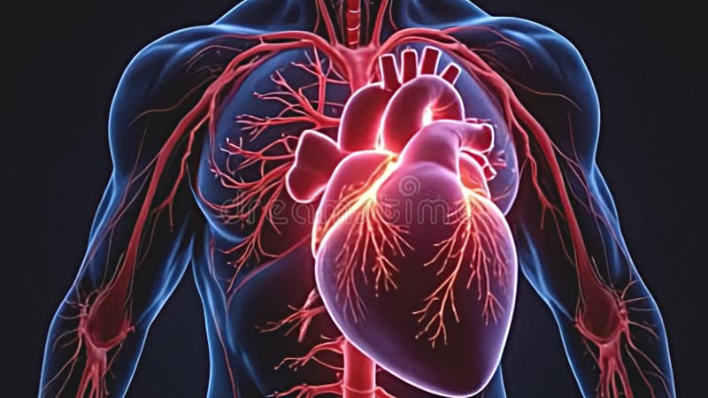 An Advanced 3D Model of the Cardiovascular System, Highlighting ...