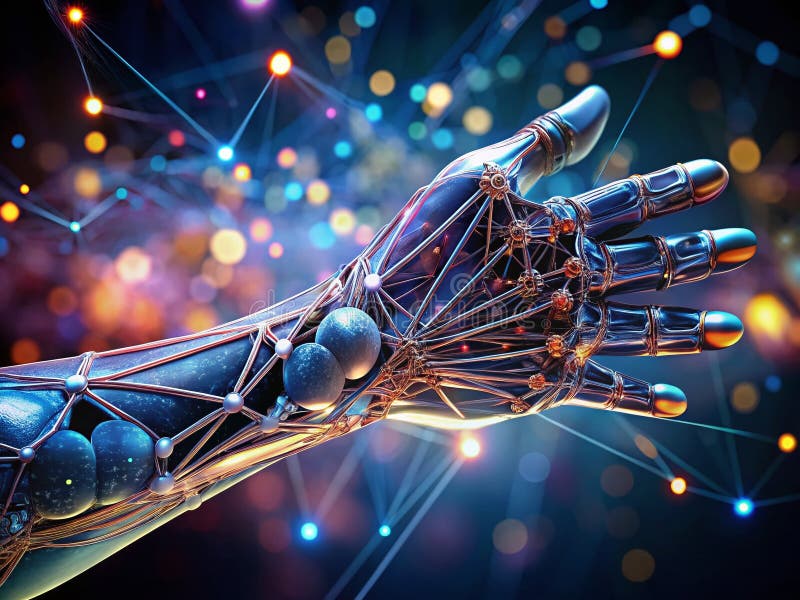 Advanced 3D Model of a Futuristic Human Arm Connection Exploring ...