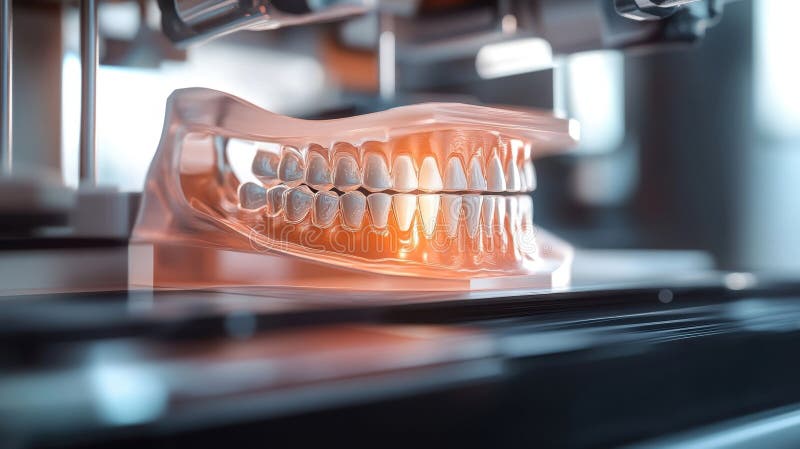 Advanced 3d Printing of Dental Models in Laboratory Stock Illustration ...