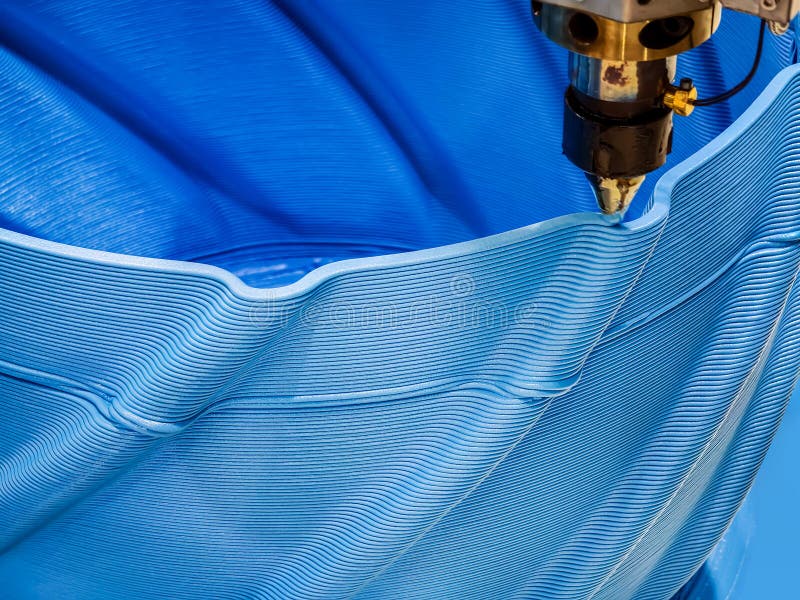 Advanced 3D Printing Process Creates Intricate Blue Patterns in a ...