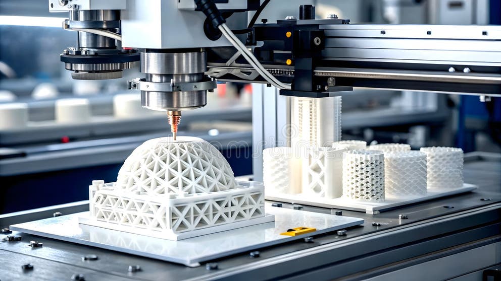 Advanced 3D Printing Technology Crafting Intricate Geometric Structures ...