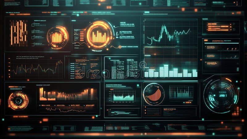 Advanced Data Analytics Dashboard Displaying Real Time Performance Metrics And Visualizations