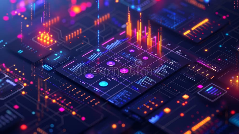 Advanced Data Analytics Dashboard Showcasing Trends and Insights for ...