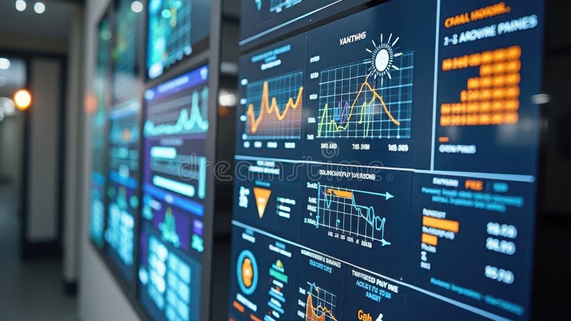 Advanced Data Analytics Display with Interactive Graphs and Charts in ...