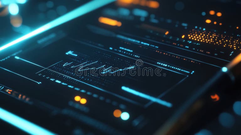 Advanced Data Analytics Display Showcasing Real Time Performance Insights in a Digital Interface ...