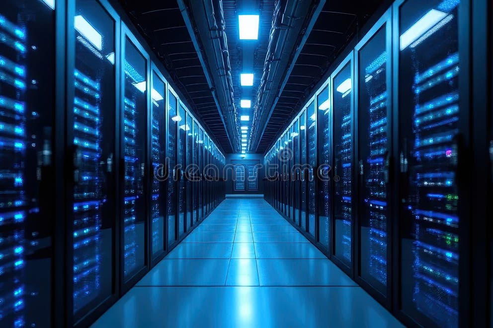 Advanced Data Center Architecture Stock Illustration - Illustration of ...