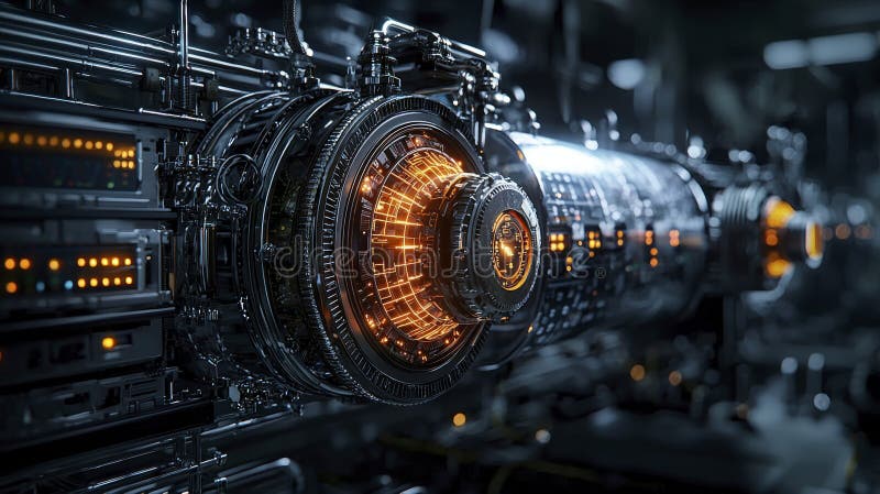 Advanced Data Visualization of Glowing Mecha Systems in a Futuristic ...