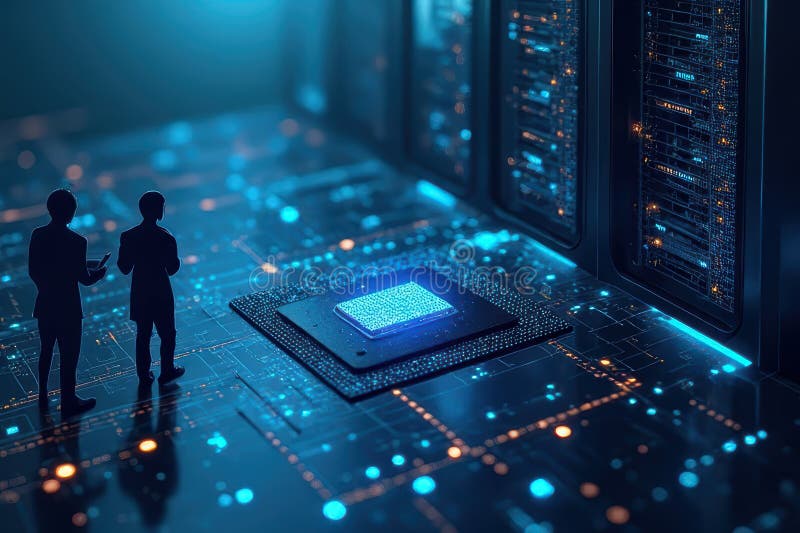 Advanced Deep Learning Server Setup Stock Illustration - Illustration ...