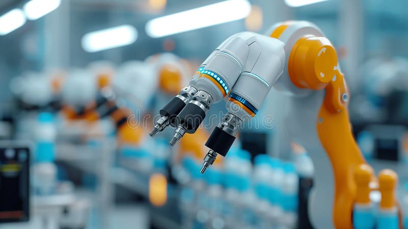 Advanced Automation in Futuristic Factory Environment with Robotic Arms ... Advanced Automation in Futuristic Factory Environment with Robotic Arms ...