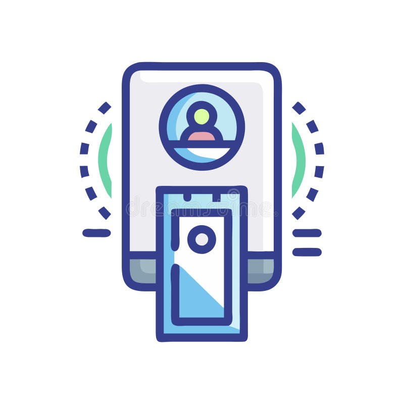 Advanced Biometric Scanner Design Icon Stock Vector - Illustration of ...