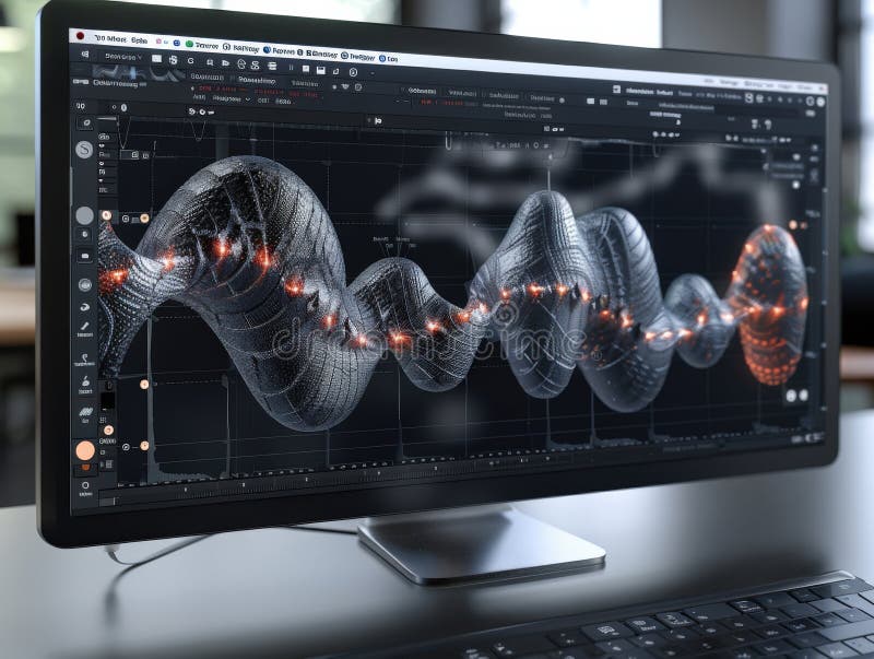 Advanced Desktop Setup with High-resolution Display of Digital Waveform ...