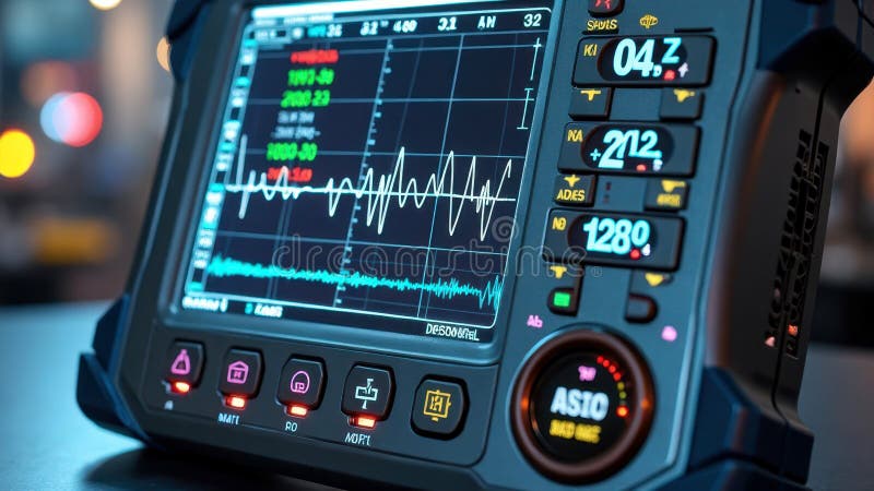 Advanced Diagnostic Equipment with Real-time Data Display Stock Photo ...