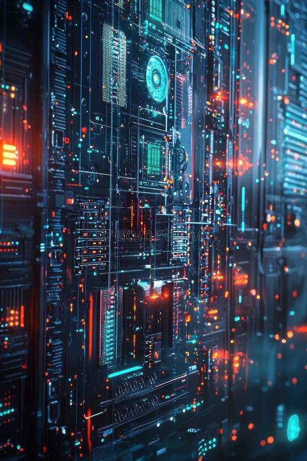 Advanced Digital Backup System Representing Secure, Sophisticated ...