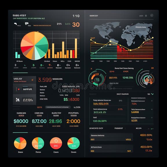 Advanced Digital Dashboard with Real-time Data Analysis and Monitoring ...