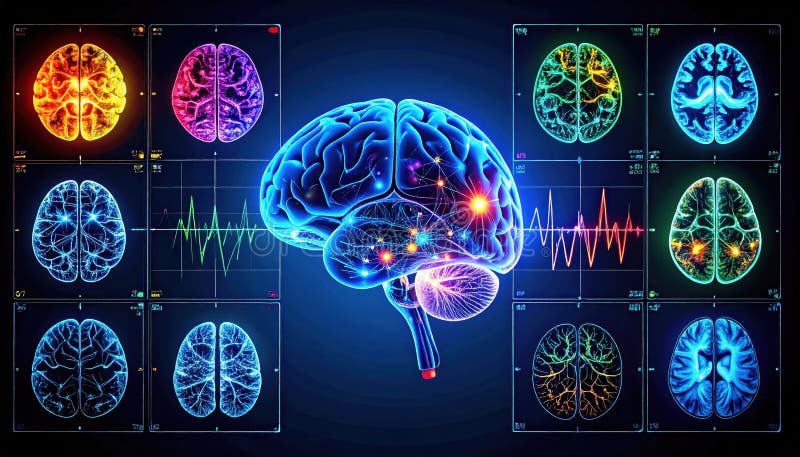 Illustration of Neural Activity in the Human Brain through Artistic ...