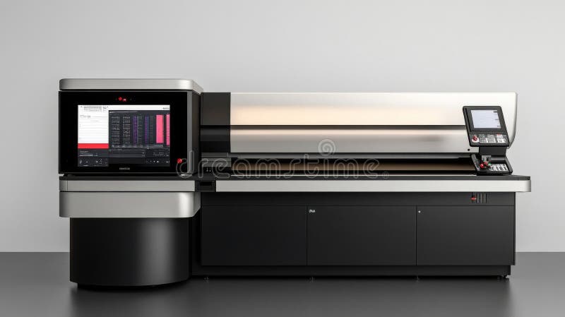 Advanced Digital Printing Machine High Resolution Technology Stock ...