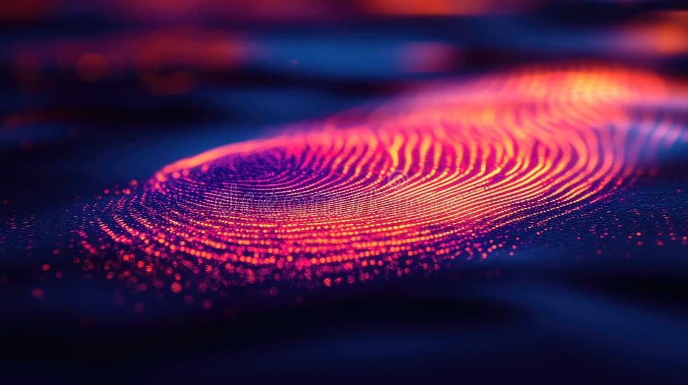 Advanced Digital Security with AI Fingerprint Matching Stock ...
