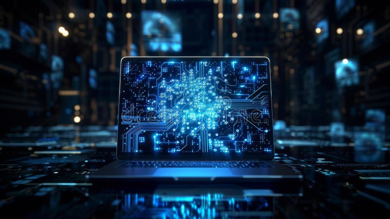 Advanced Digital Technology Concept with Artificial Intelligence ...