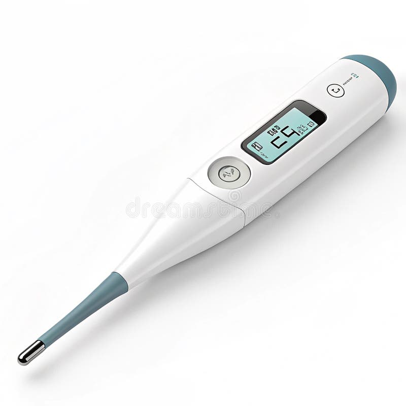 Smart Thermometer Showing Real Time Temperature Stock Illustration ...