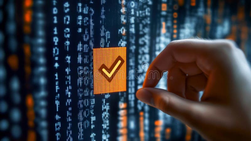Advanced Digital Validation Process with Symbolic Checkmark and High ...