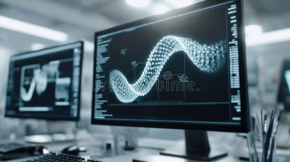 Advanced Dna Analysis on Computer Screens in Modern Laboratory Setting ...