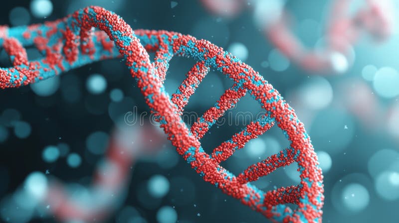 Advanced DNA Sequence Visualization in 3D Design Stock Illustration ...
